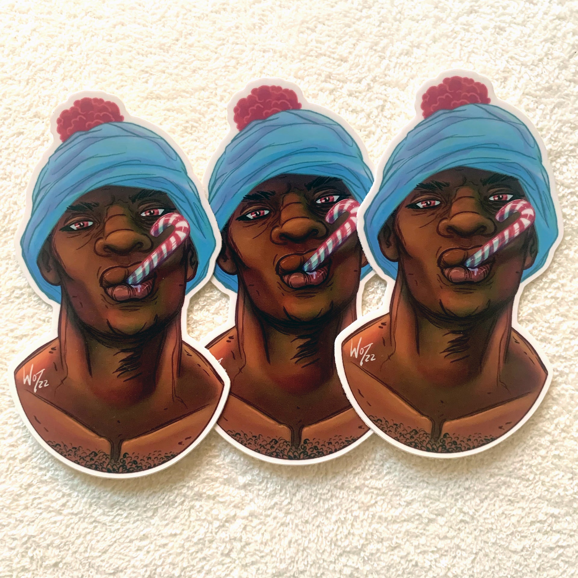 Candy Cane Sucka Sticker – Tannis Comix