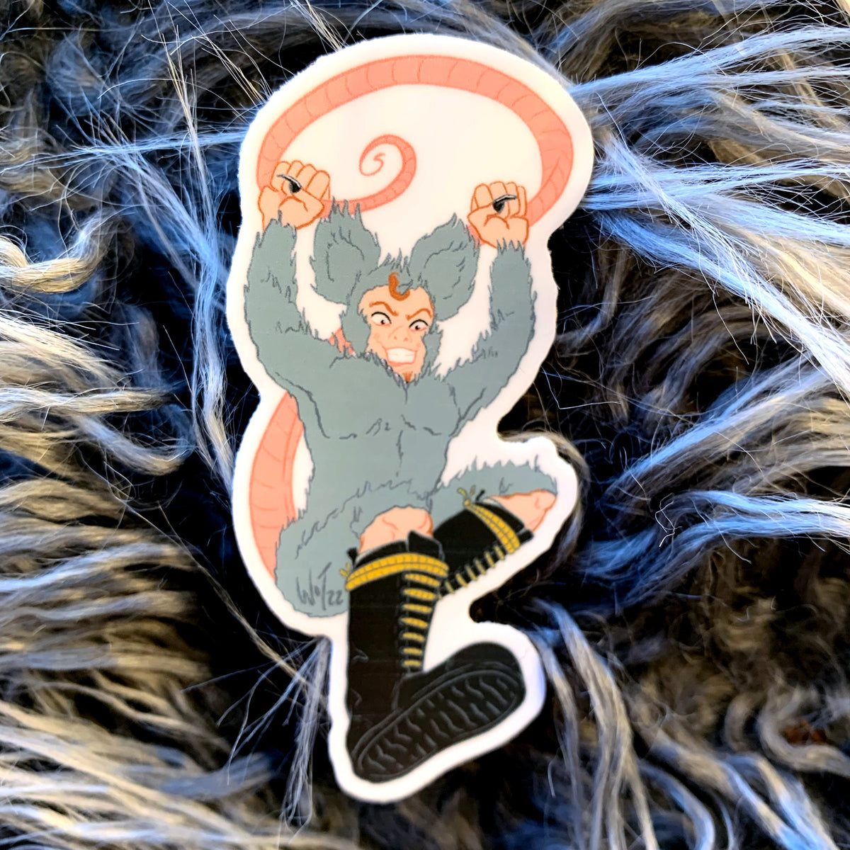 Jumping Ratboy Sticker – Tannis Comix